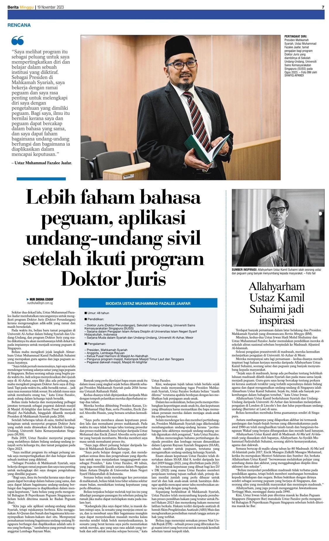 Press Releases, Media Articles and Speeches